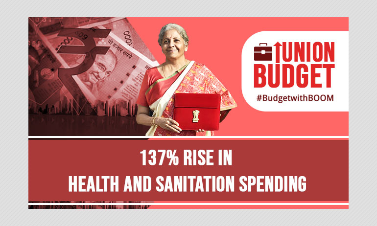 Union Budget 2021: 137% Rise In Health And Sanitation Spending | BOOM