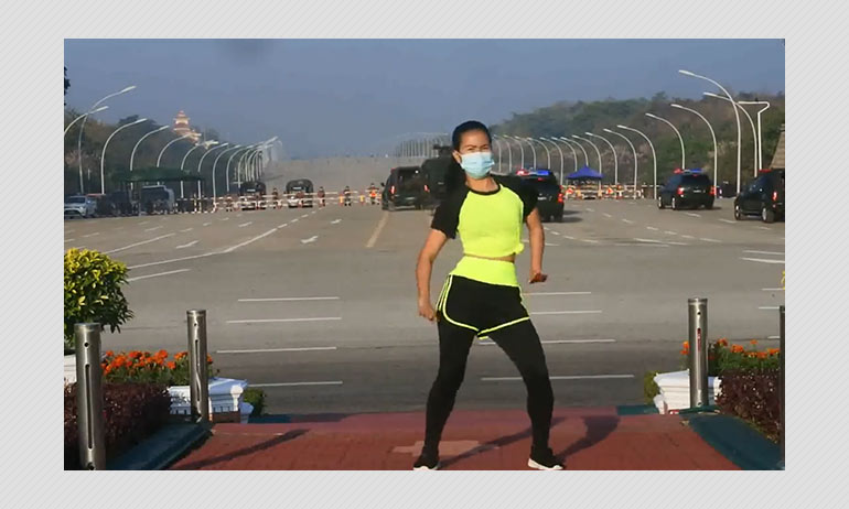 Yes, Myanmar Aerobics Teacher Did In Fact Dance Through The Coup | BOOM