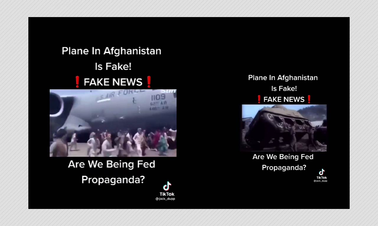 Conspiracy Theorists Claim Video Of Jet Departing Afghanistan Is Fake ...