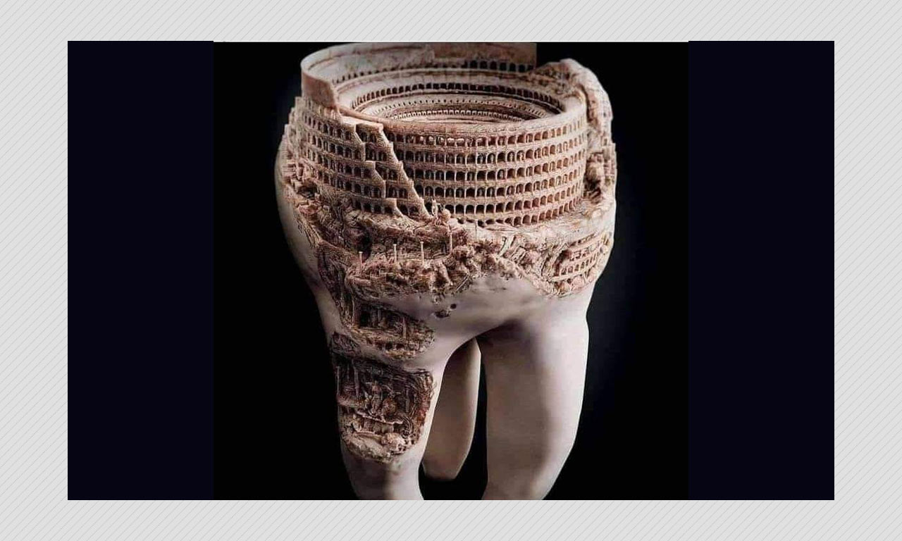 Digital Art Falsely Shared As Colosseum Carved On Human Tooth | BOOM