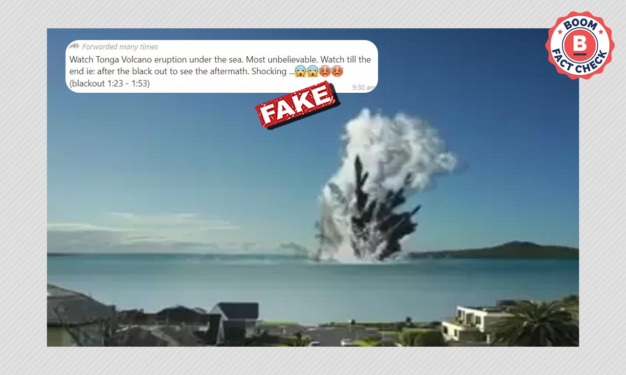 Simulated Underwater Volcanic Blast Video Peddled As Tonga Volcano ...