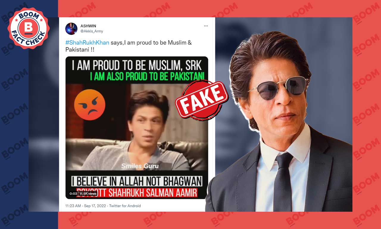 Doctored Video Shared As Shah Rukh Khan Calling Himself A Proud ...