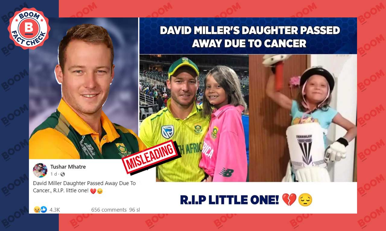 Photo Of David Miller Fan Who Succumbed To Cancer Misidentified As ...