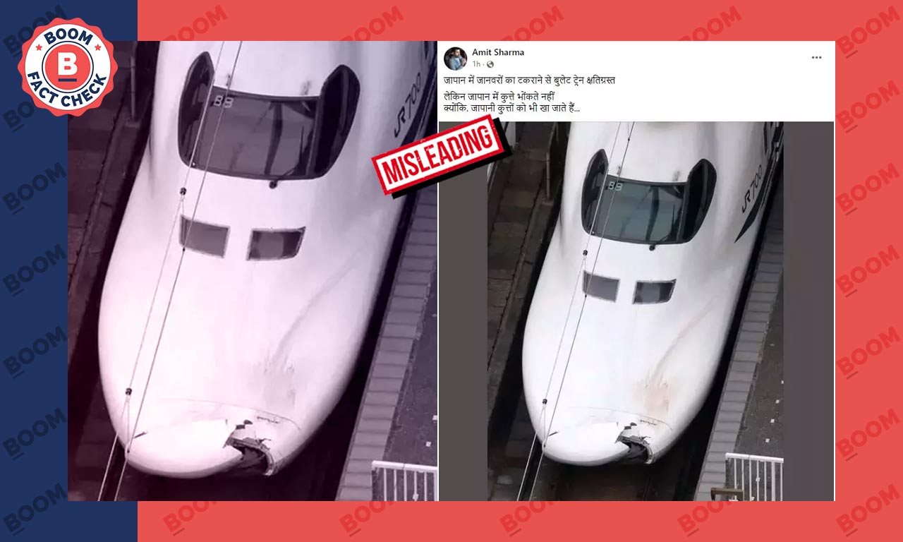 Photo Does Not Show Japanese Bullet Train After Collision With An ...