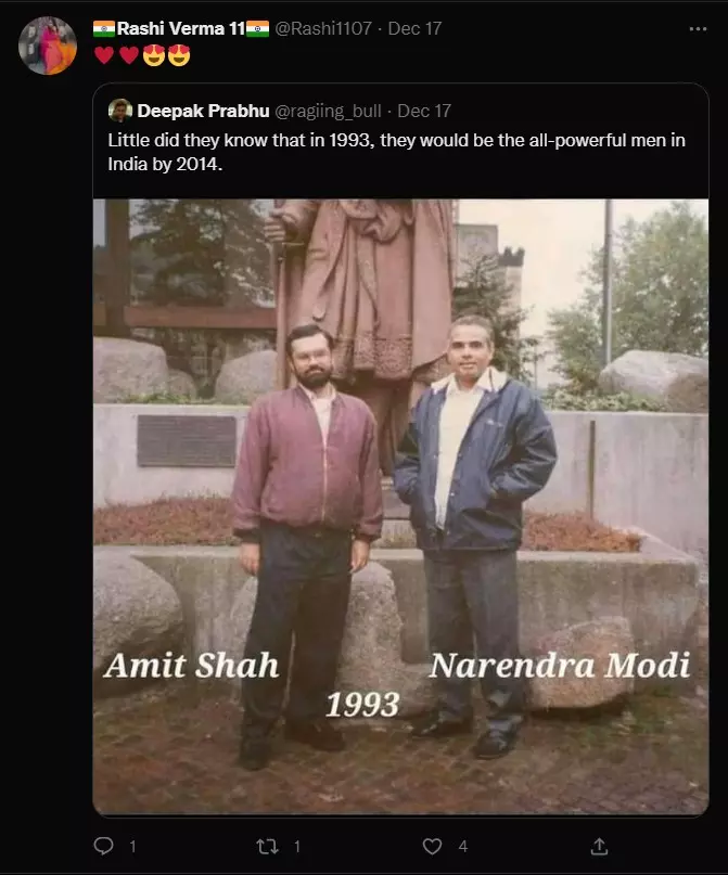 No, This Is Not Amit Shah With PM Modi During His 1993 Visit To Germany ...