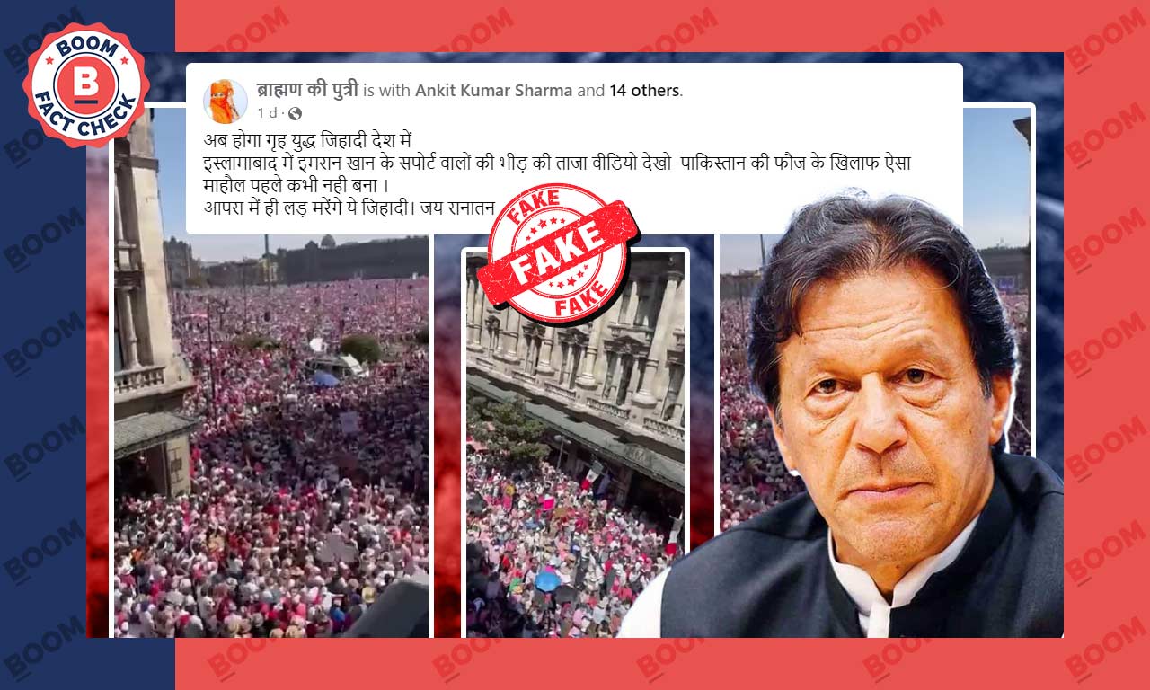 Video From Mexico Shared As Protest Against Army In Pakistan | BOOM