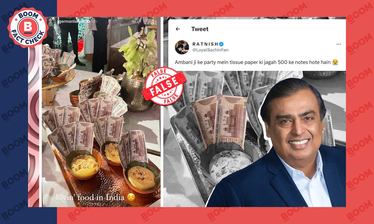 No, Photo Does Not Show Rs 500 Notes Served With Dessert At Ambani ...