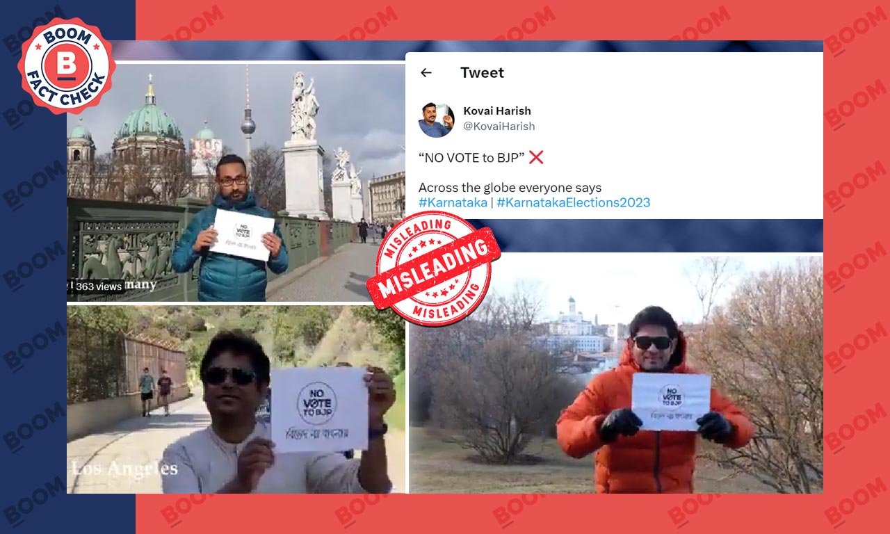 Video Of 'No Vote To BJP' Campaign Not Linked To Karnataka Polls | BOOM