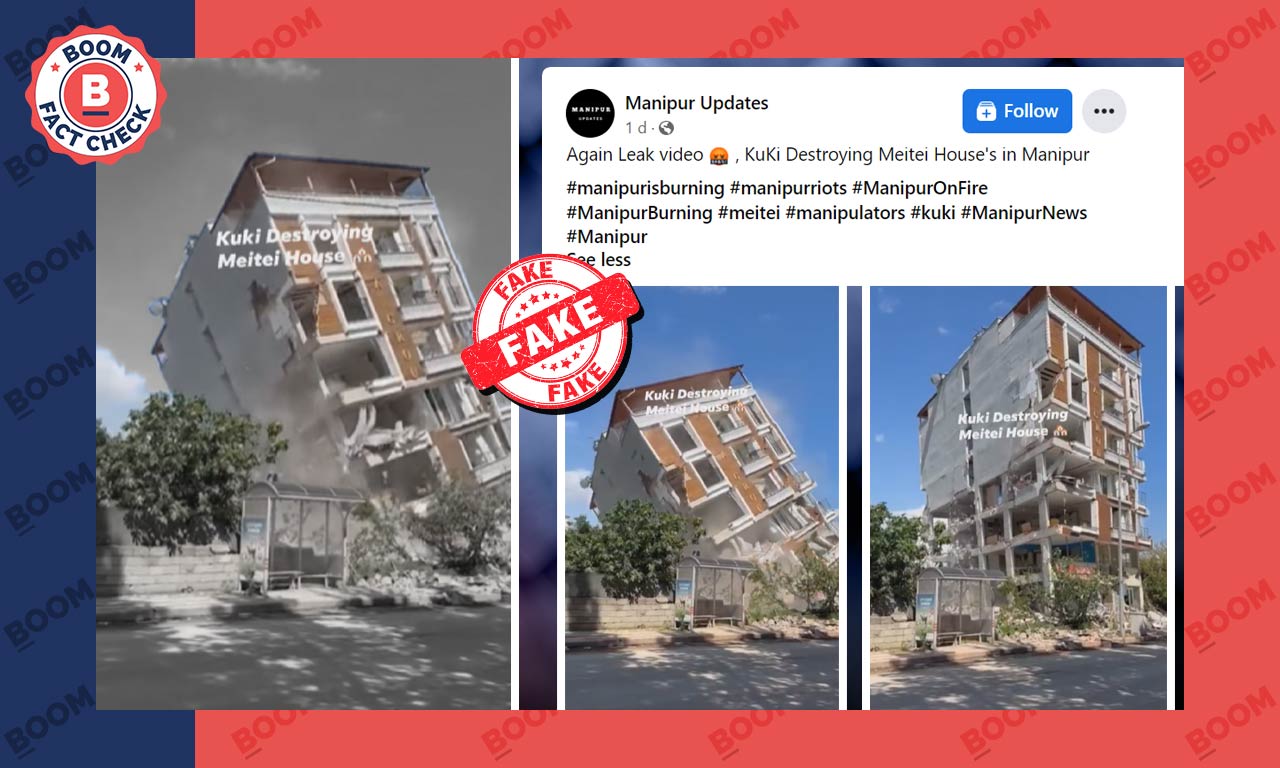 Video From Türkiye Peddled As Kukis Demolishing Meitei Houses In ...