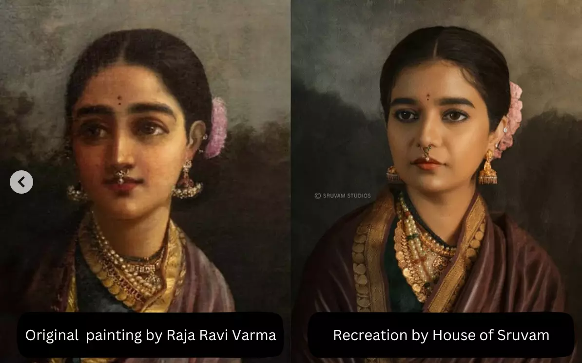 Modern Recreation of Raja Ravi Varma’s Painting Shared As Real | BOOM