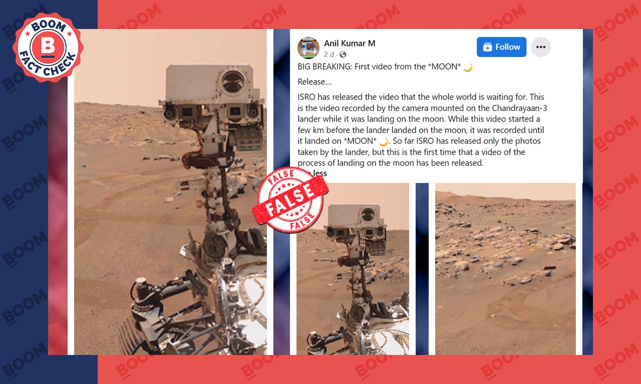 Visuals of NASA’s Perseverance Rover on Mars Shared As Chandrayaan-3 On ...