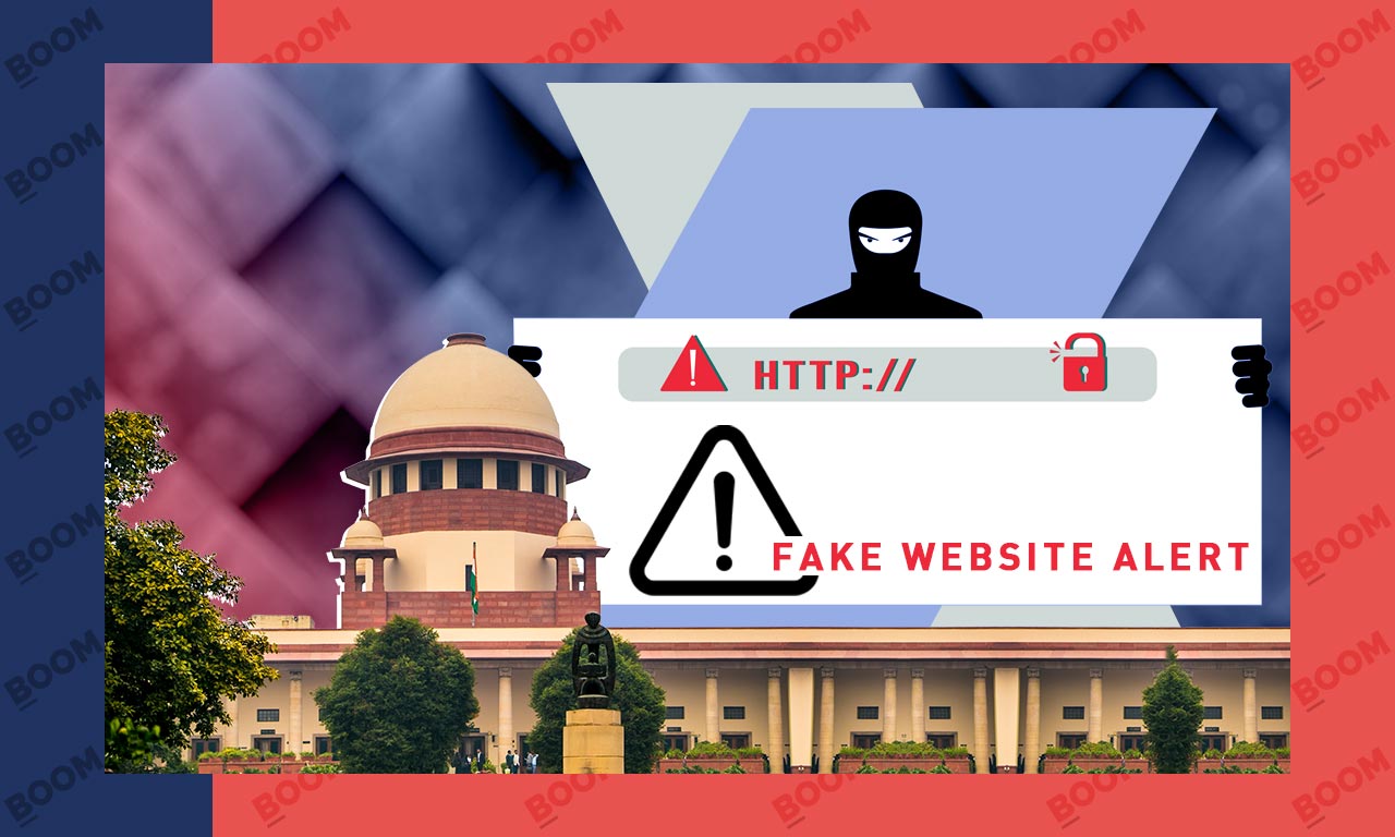 Supreme Court Issues Public Alert For Fake SC Website For Phishing | BOOM