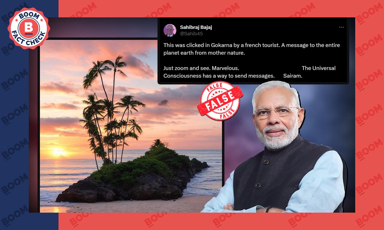 Generative AI Photo Of Island Resembling PM Modi's Face Peddled As Real ...