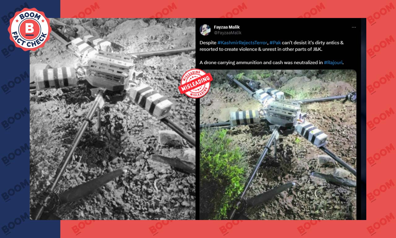Old Image of Drone Found in Jammu and Kashmir Peddled As Recent