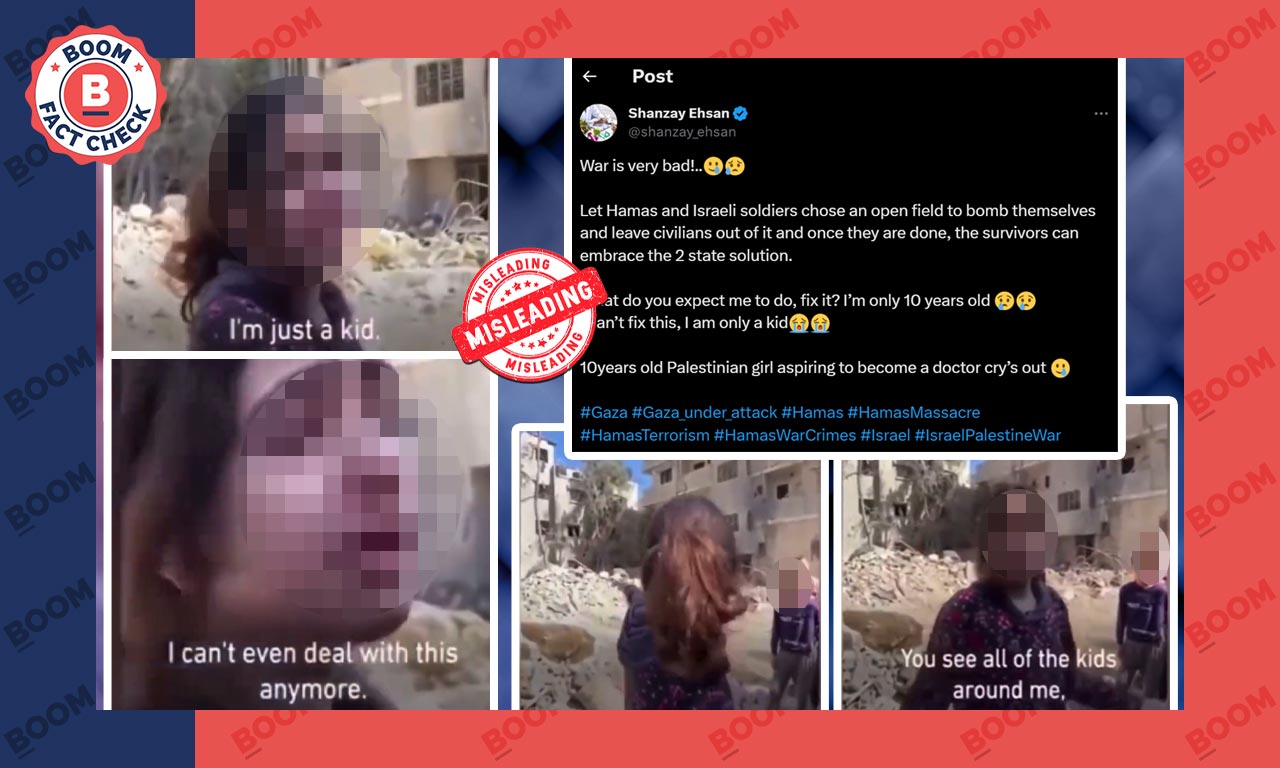 Old Video Of Young Palestinian Girl Crying After Israel Attack Revived ...