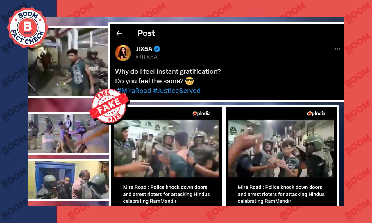 Old Video Of Police Crackdown In Hyderabad Peddled As Mira Road Unrest | BOOM