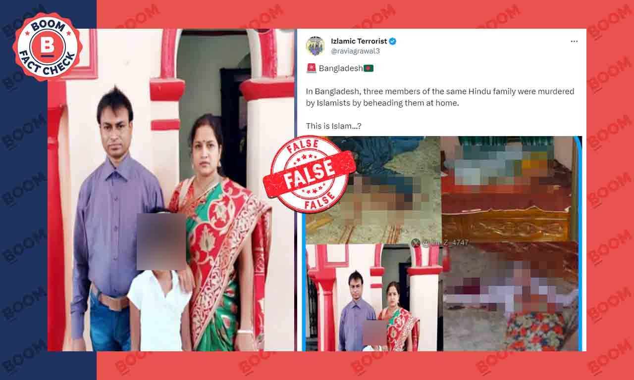 Photos Of Triple Murder In Bangladesh Peddled With False Communal Claim | BOOM