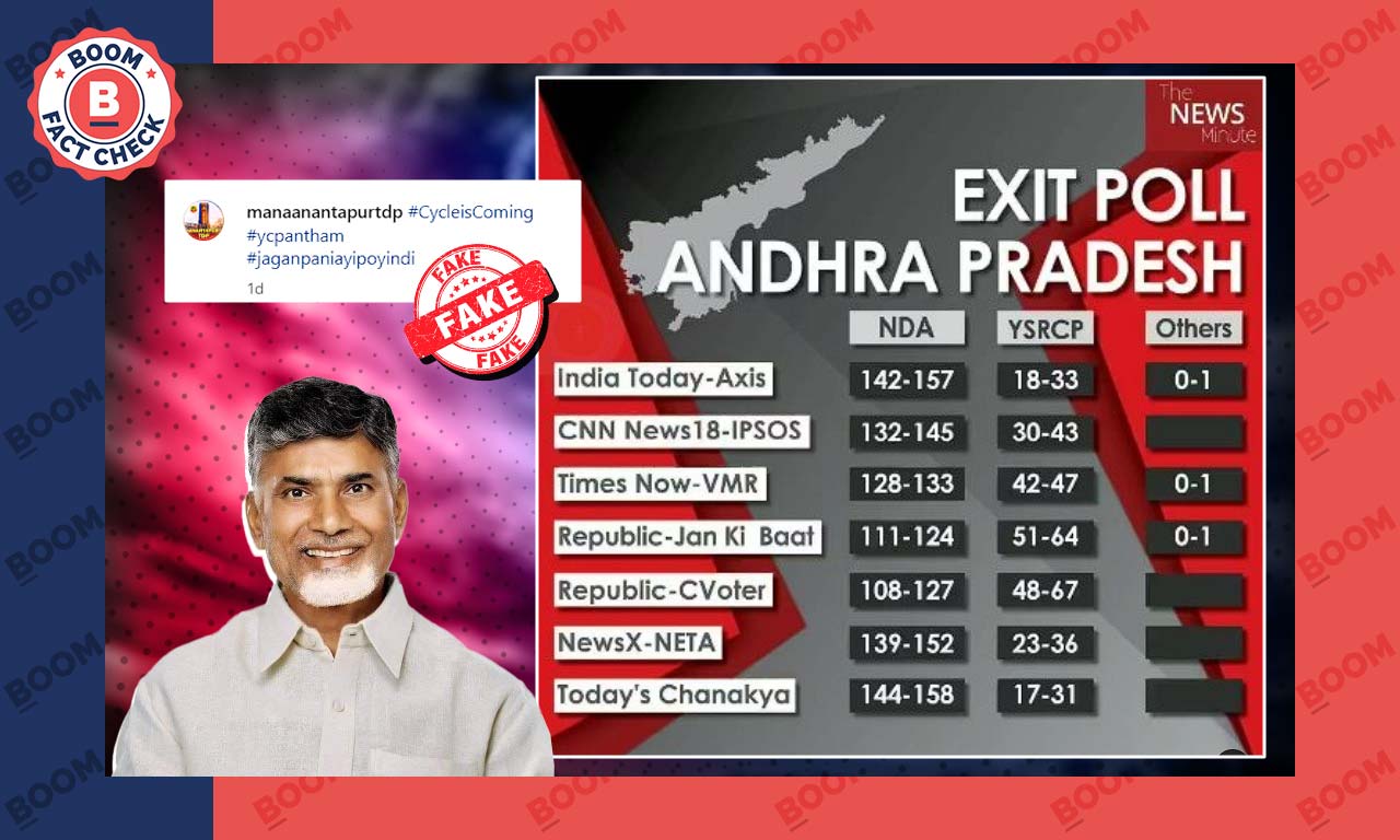 Factcheck: TNM Exit Poll Graphic Predicting Landslide Victory For NDA In Andhra Pradesh Is Fake