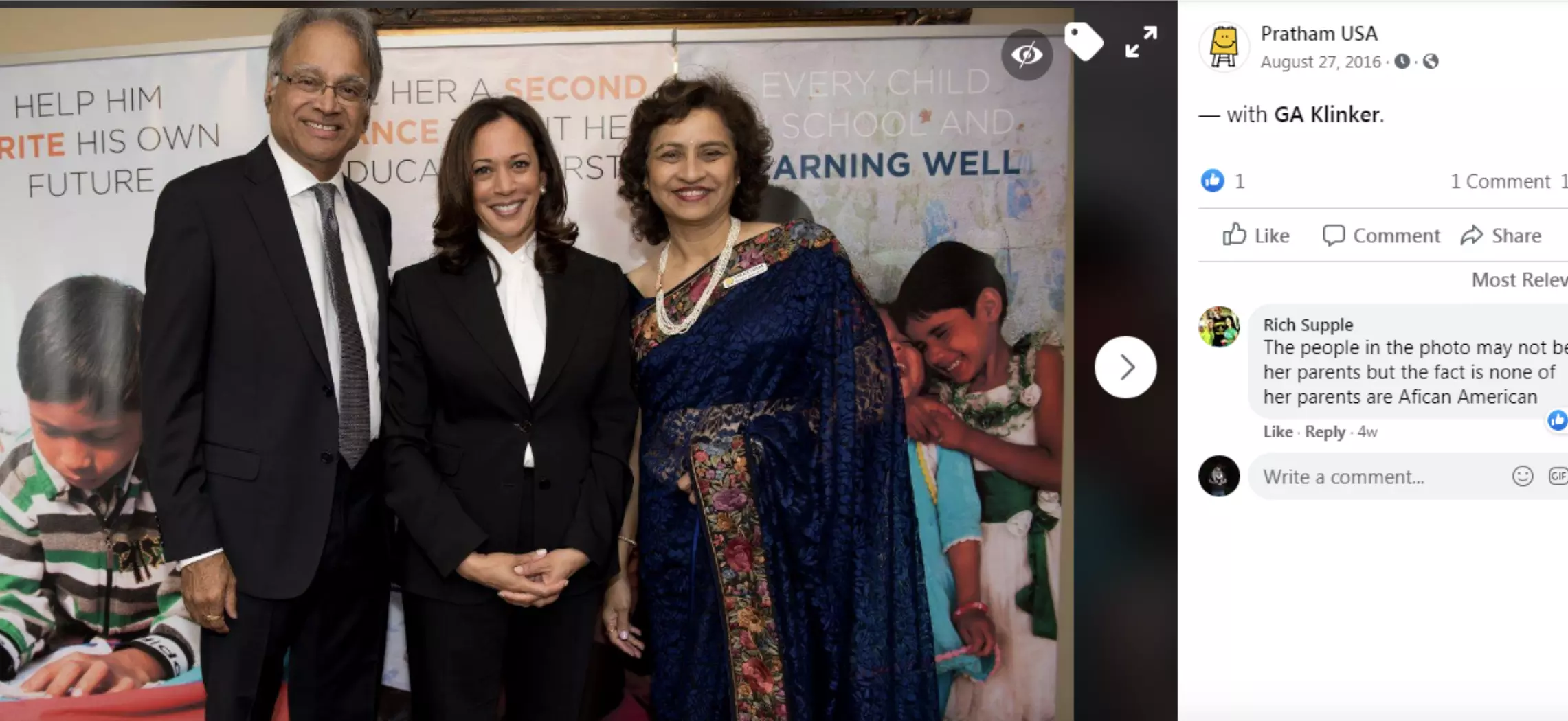 Old Photo Peddled With False Claims About US VP Kamala Harris's ...