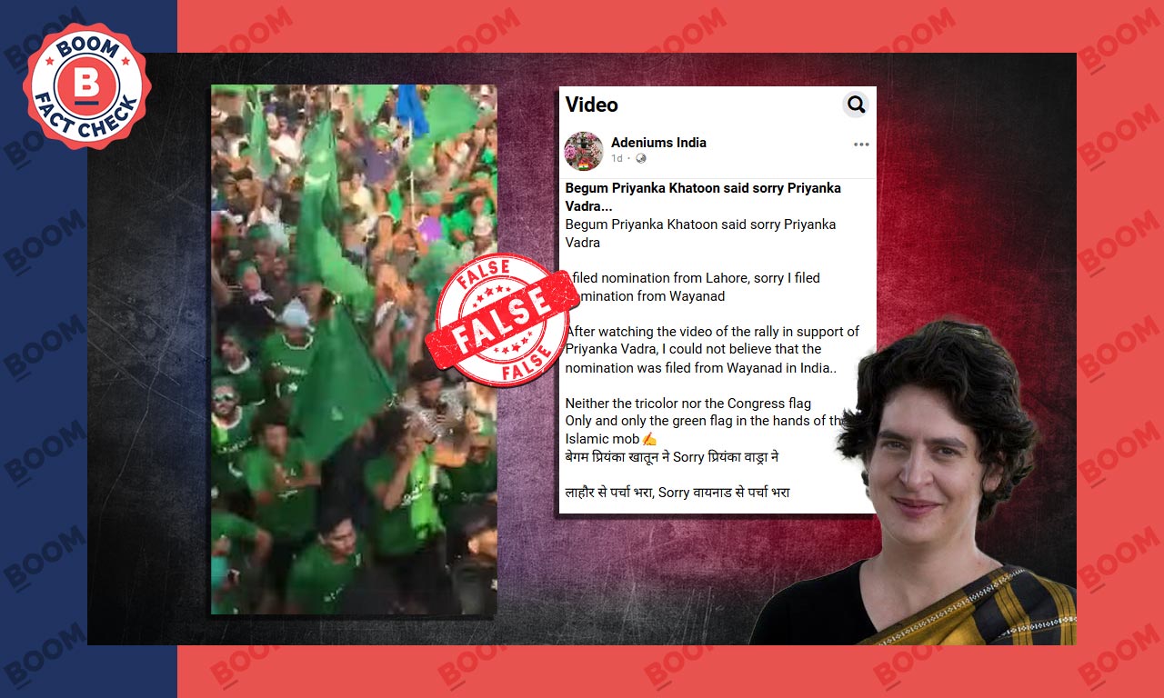 Old IUML Flags Video Peddled As Pak Flags At Priyanka Gandhi’s Wayanad ...