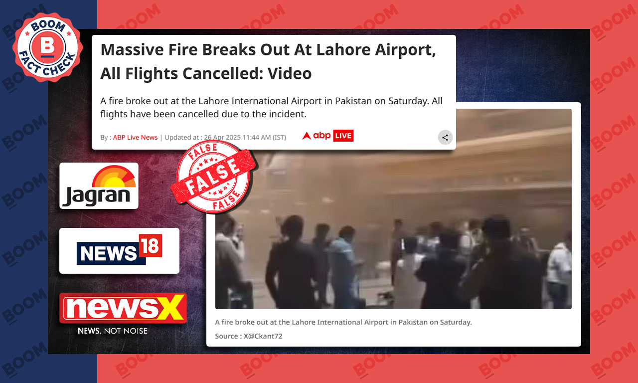 News Outlets Misreport Old Video As Recent Fire At Lahore International ...