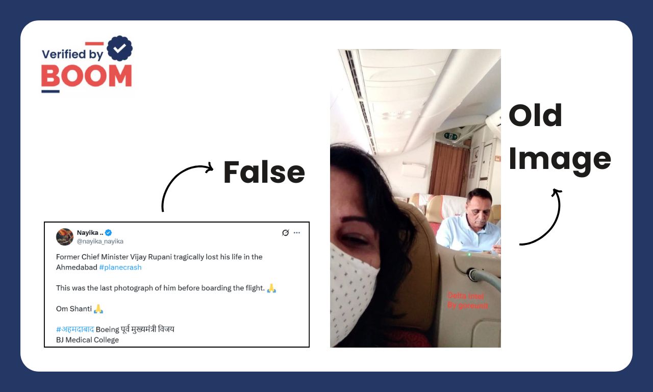 This Is Not The Last Photo Of Vijay Rupani On Board Air India Flight 171 | BOOM