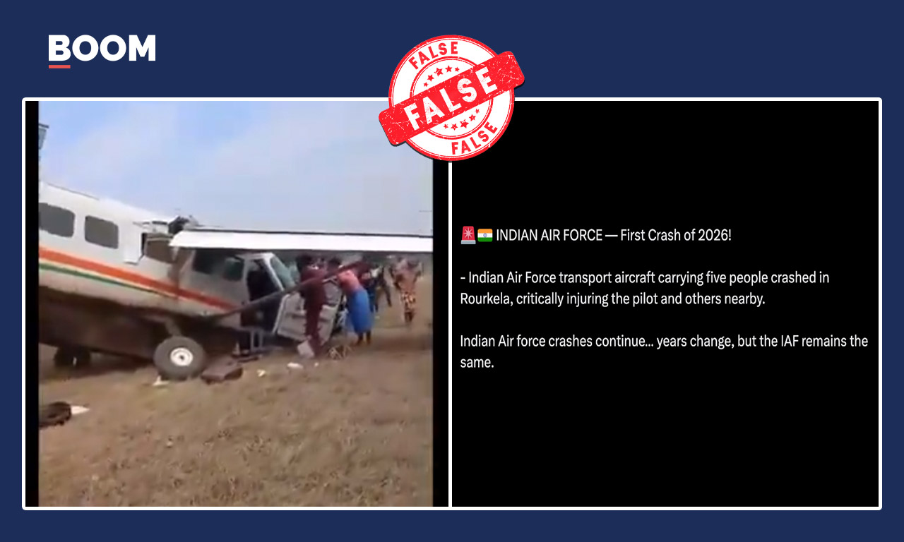 Charter Plane Crash In Odisha Falsely Shared As IAF Flight | BOOM